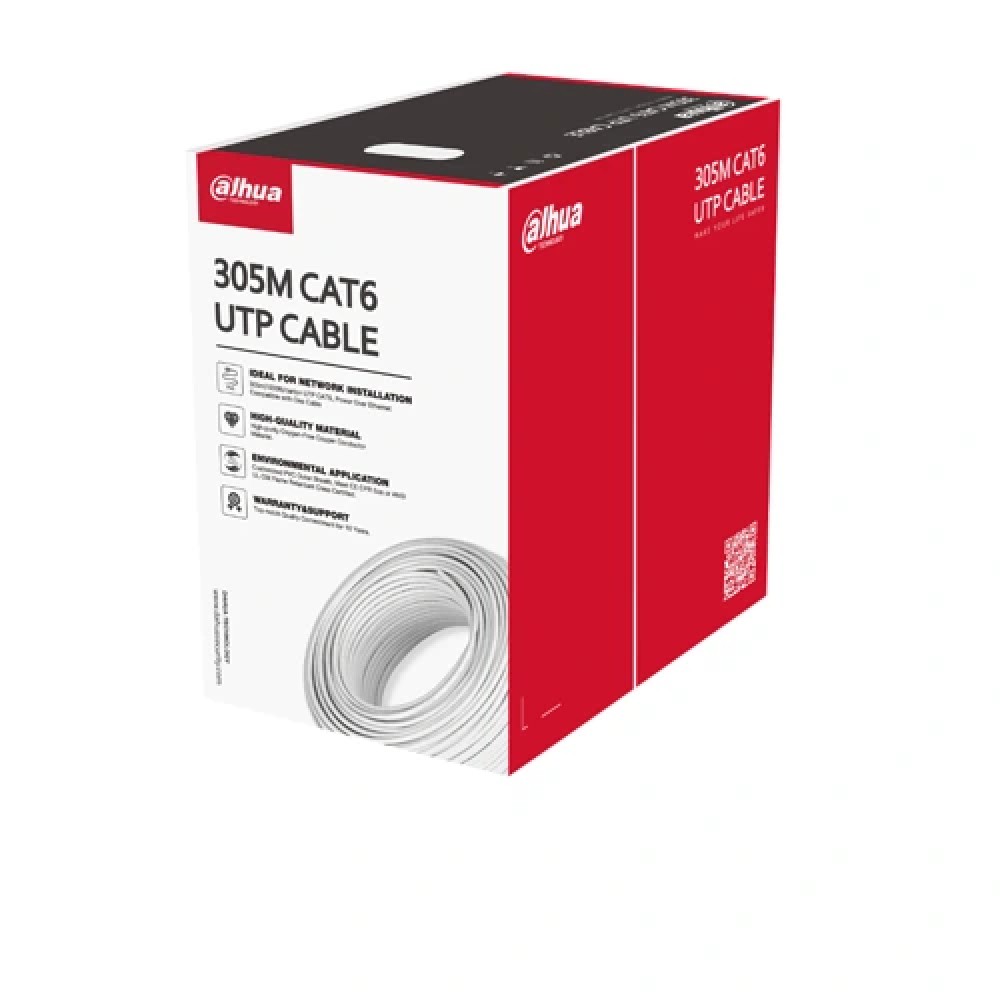 Caja de Cable UTP Dahua Cat6e 1000 Pies 100% Cobre